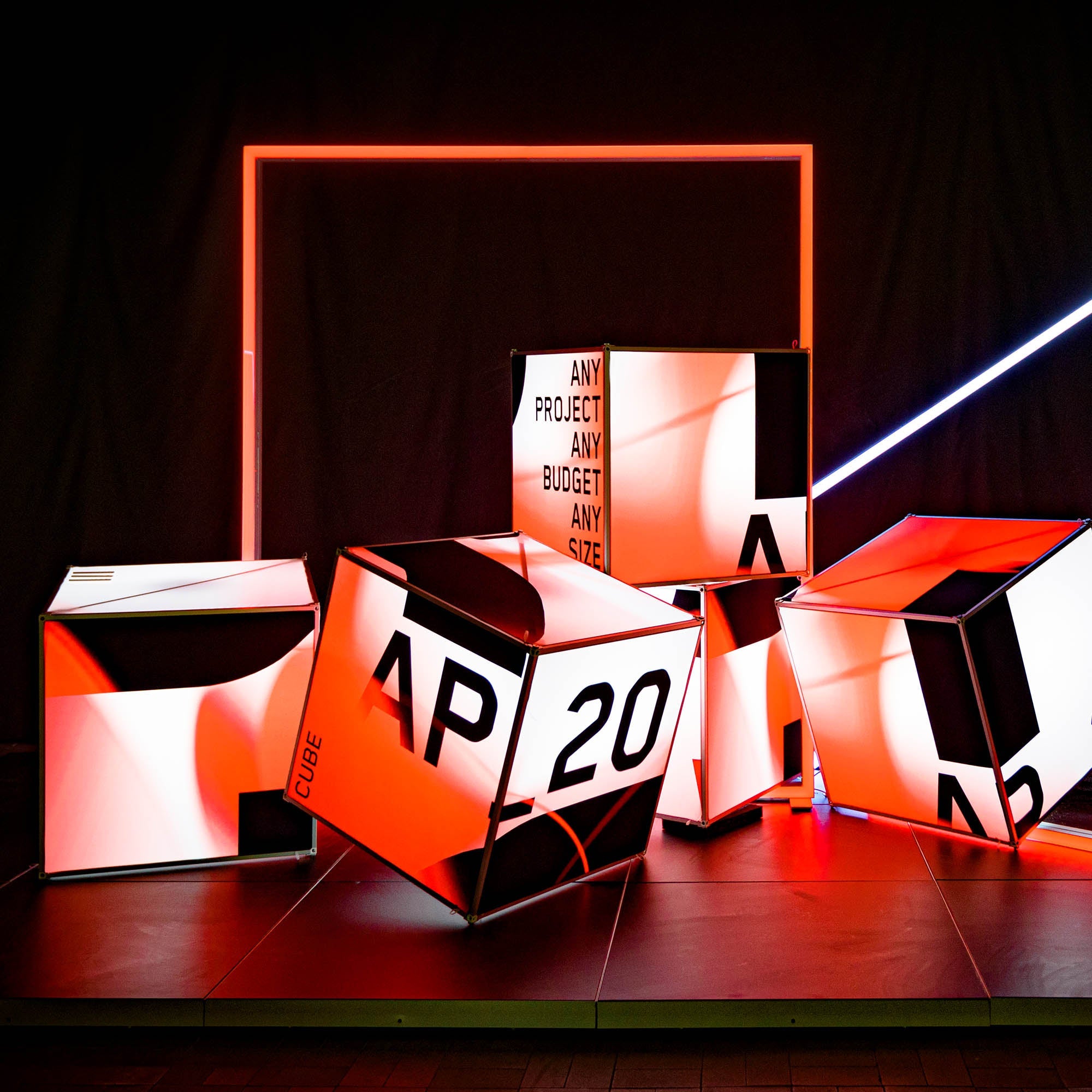 Super-light LED light cubes – MODULAP Systems